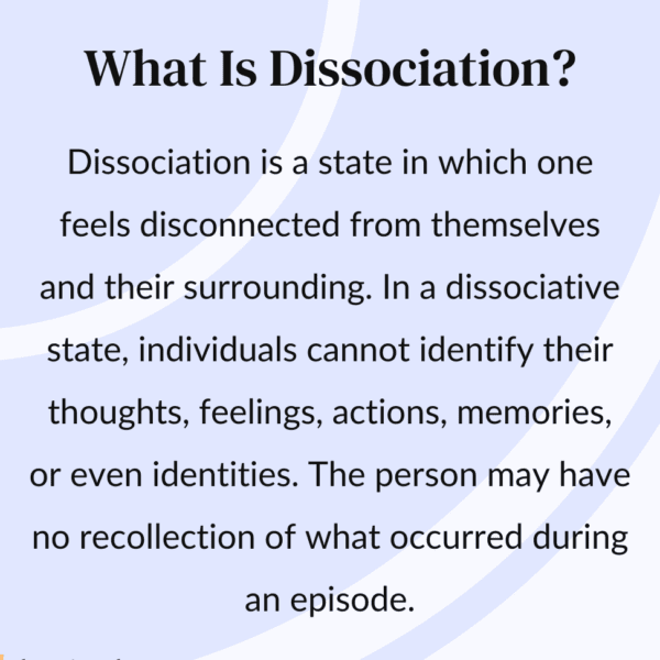 ¿QUÉ es la DISOCIACIÓN en una PERSONA? Descúbrelo AQUÍ
